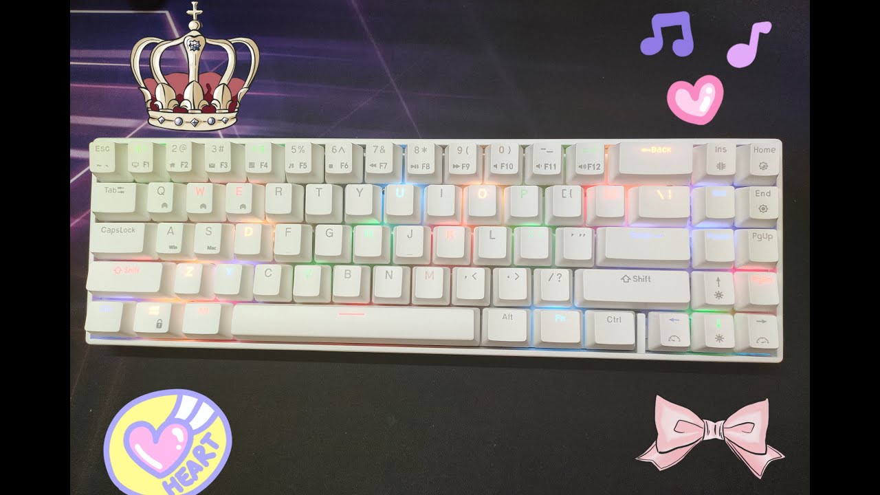 Unboxing RK71 Mechanical Keyboard, Sound Test, Music Sync, New XDA ...