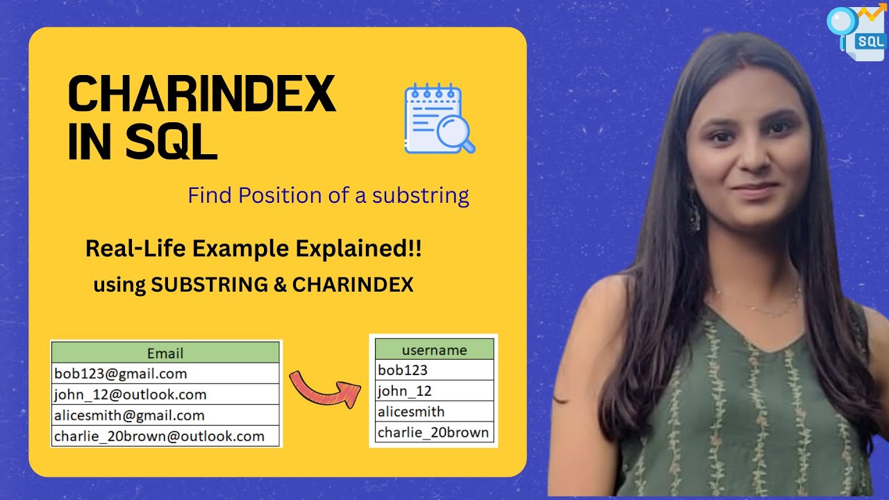CHARINDEX Function In SQL Server || Find Text Inside A String || Explained With Real-Life ...