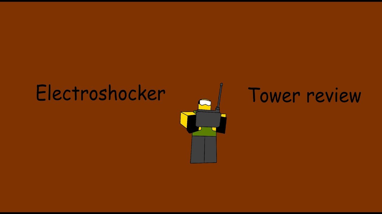 [Tower defense simulator] Electroshocker tower review - YouTube