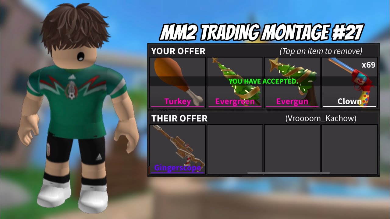 MM2 TRADING montage #27 (HUGE WINS) - YouTube