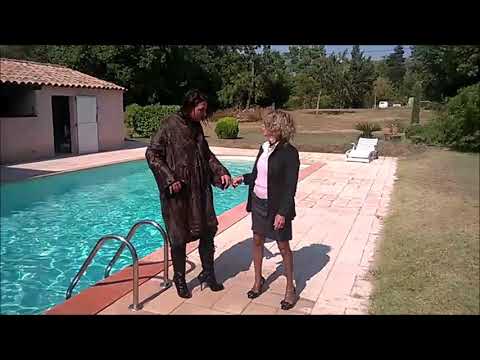 Wetlook fur coat