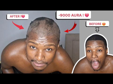 Sandton Barbers Charge R200 For A Chiskop ! 😭💔 | DIY Haircut - YouTube
