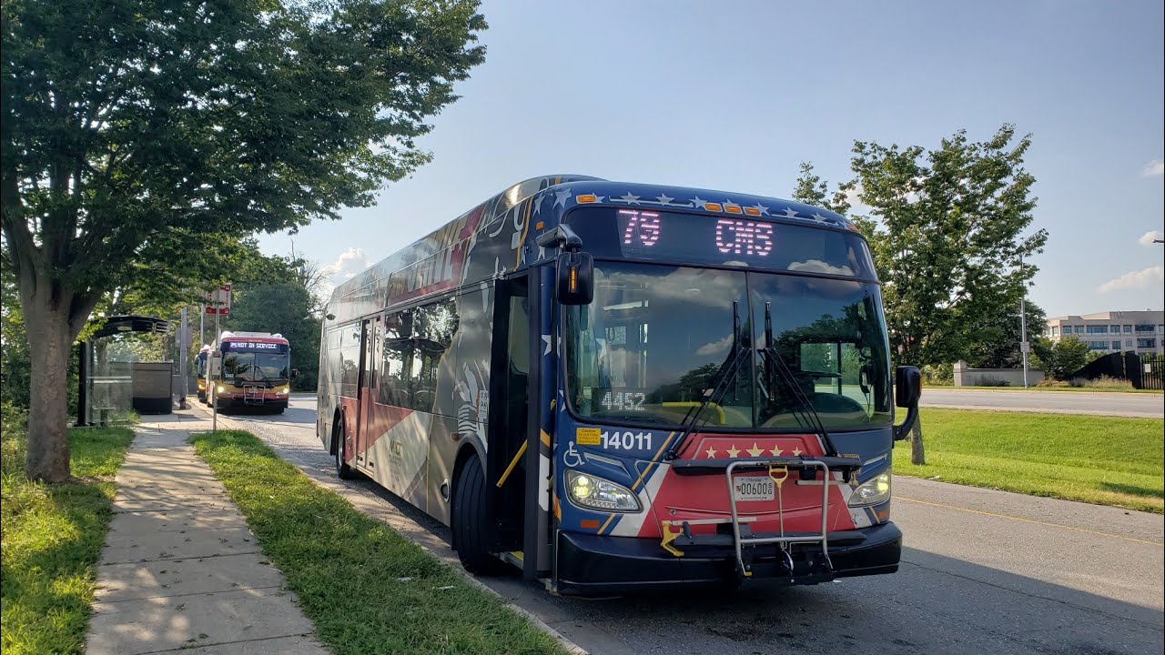 MTA MARYLAND:Local Link 79 To CMS Full Ride 2014 New Flyer XDE40 #14011 ...