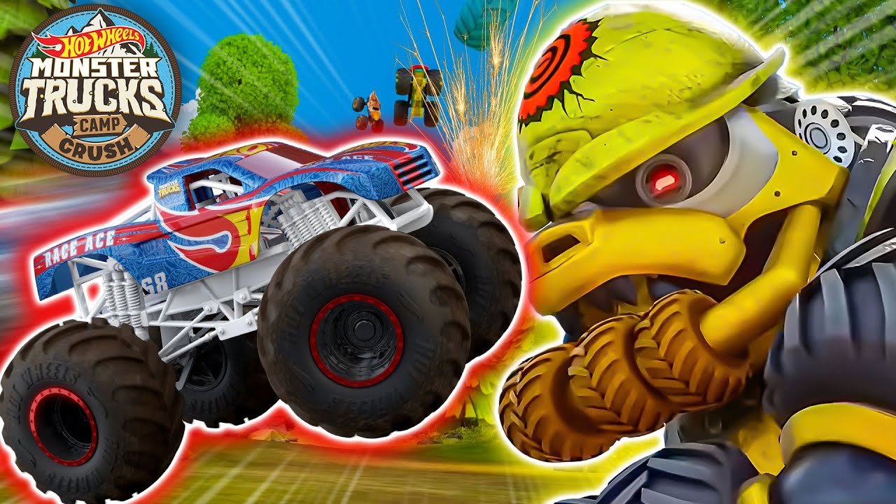 Hot Wheels Monster Trucks Go Toe-to-Toe with the Mighty Crushzilla ...