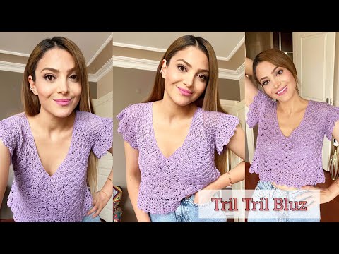 Tril tril yazlık bluz örüyoruz 😇🌸