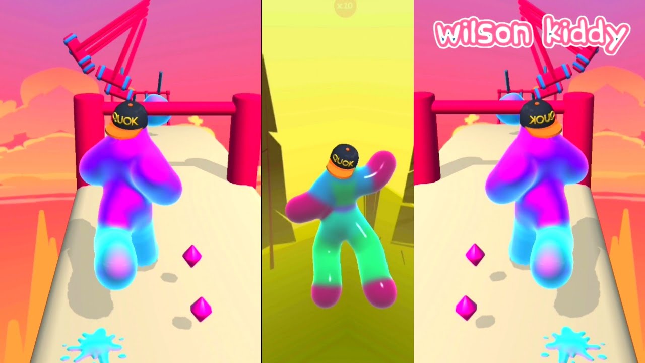 Raksasa Slime Lari Melewati Rintangan 🤣😆 | Blob Runner 3D | Game Wilson ...