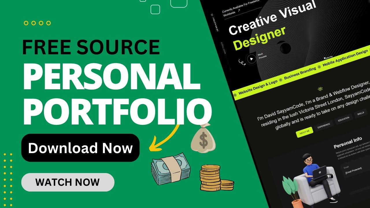 Personal Portfolio Design Template Frontend Personalportfolio Webdevelopment