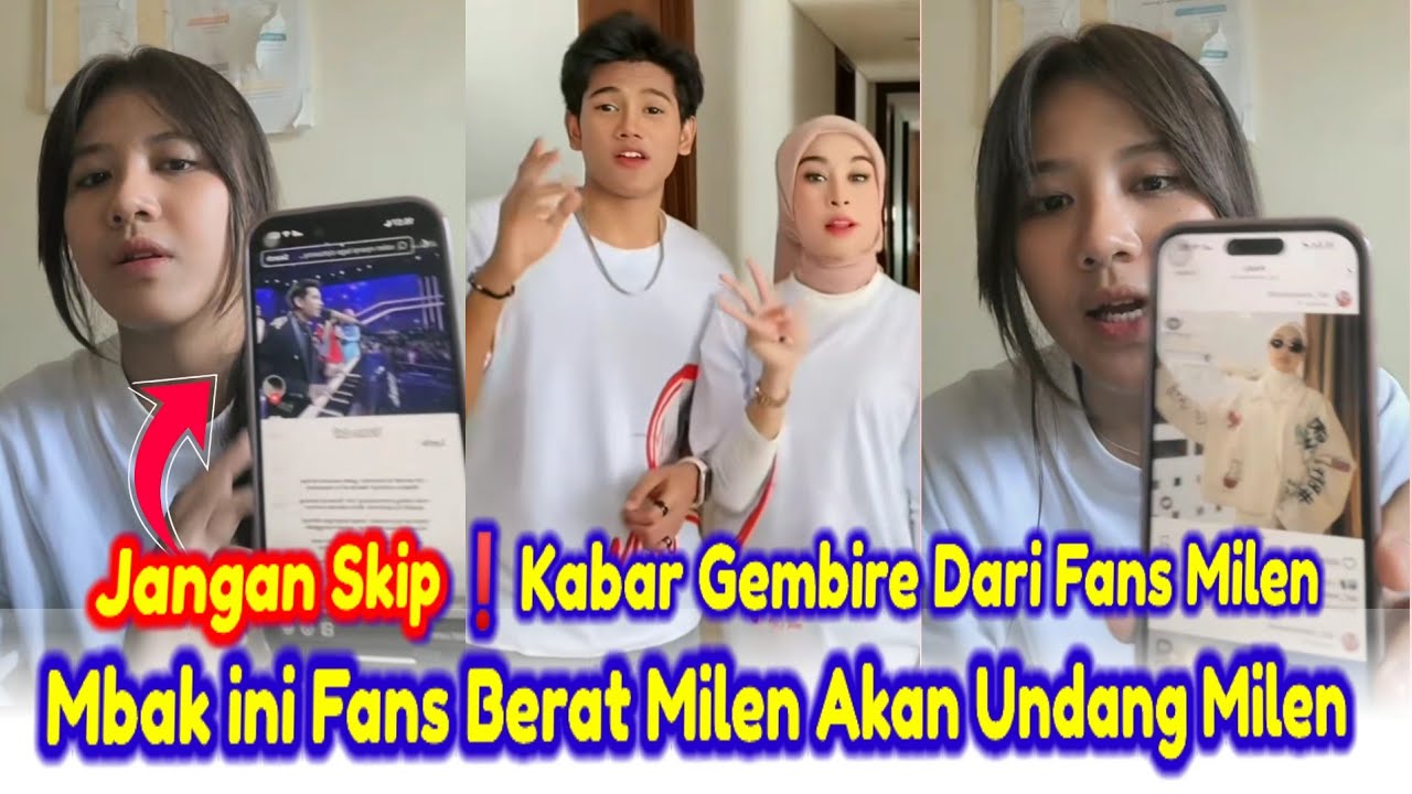 Jangan Skip Kabar Gembira Dari Fans Milen, Mbak ini Fans Berat Milen ...