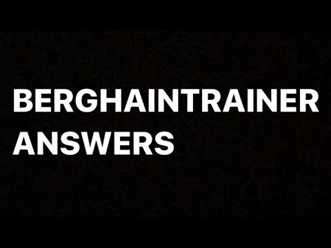 Berghaintrainer all right answers!!(online) - YouTube