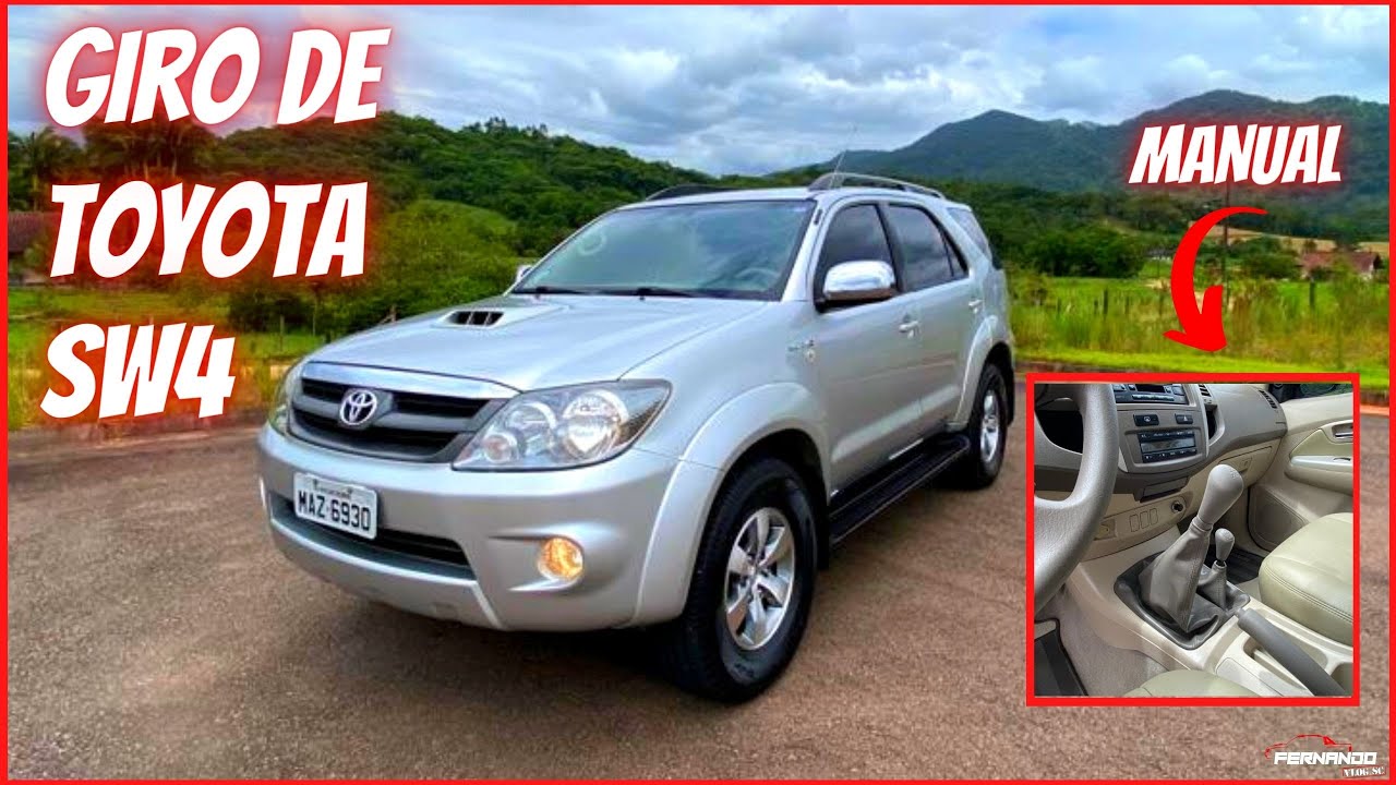 GIRO DE TOYOTA SW4 2006 SRV 4X4 DIESEL MANUAL * COM MAIS DE 200 MIL KM ...