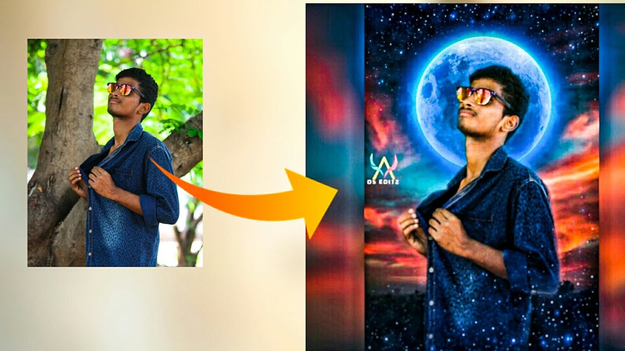 NEW MOON - Picsart moon manipulation visual editing tutorial -Moon ...