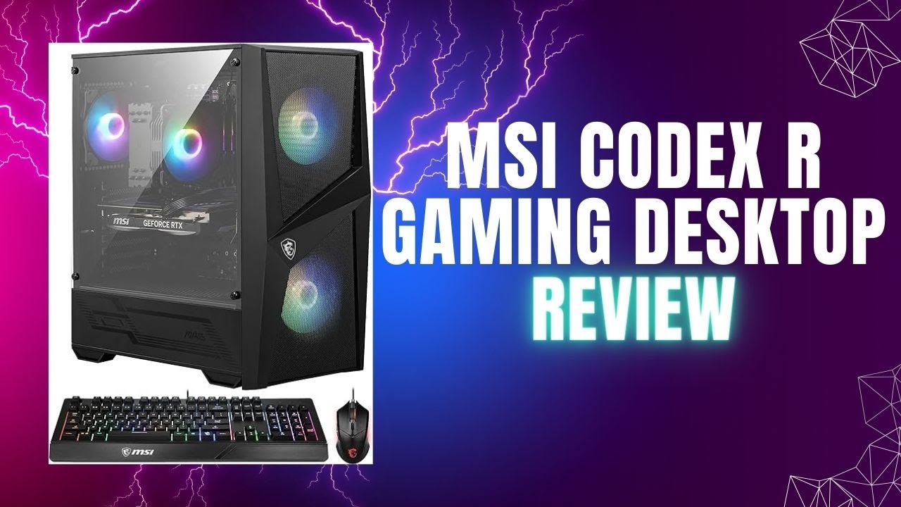 MSI Codex R Gaming Desktop Review - YouTube