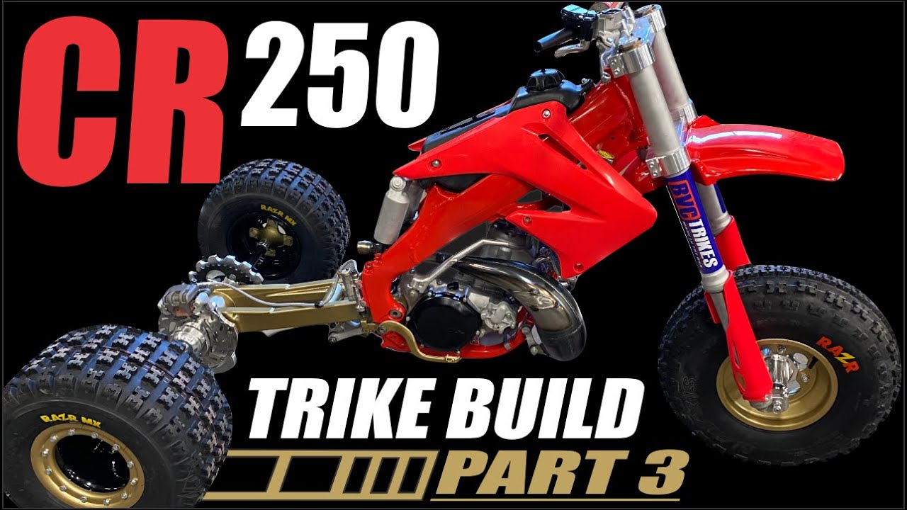 Modern ATC250R - HONDA CR250 Dirt Bike Conversion part 3 - YouTube