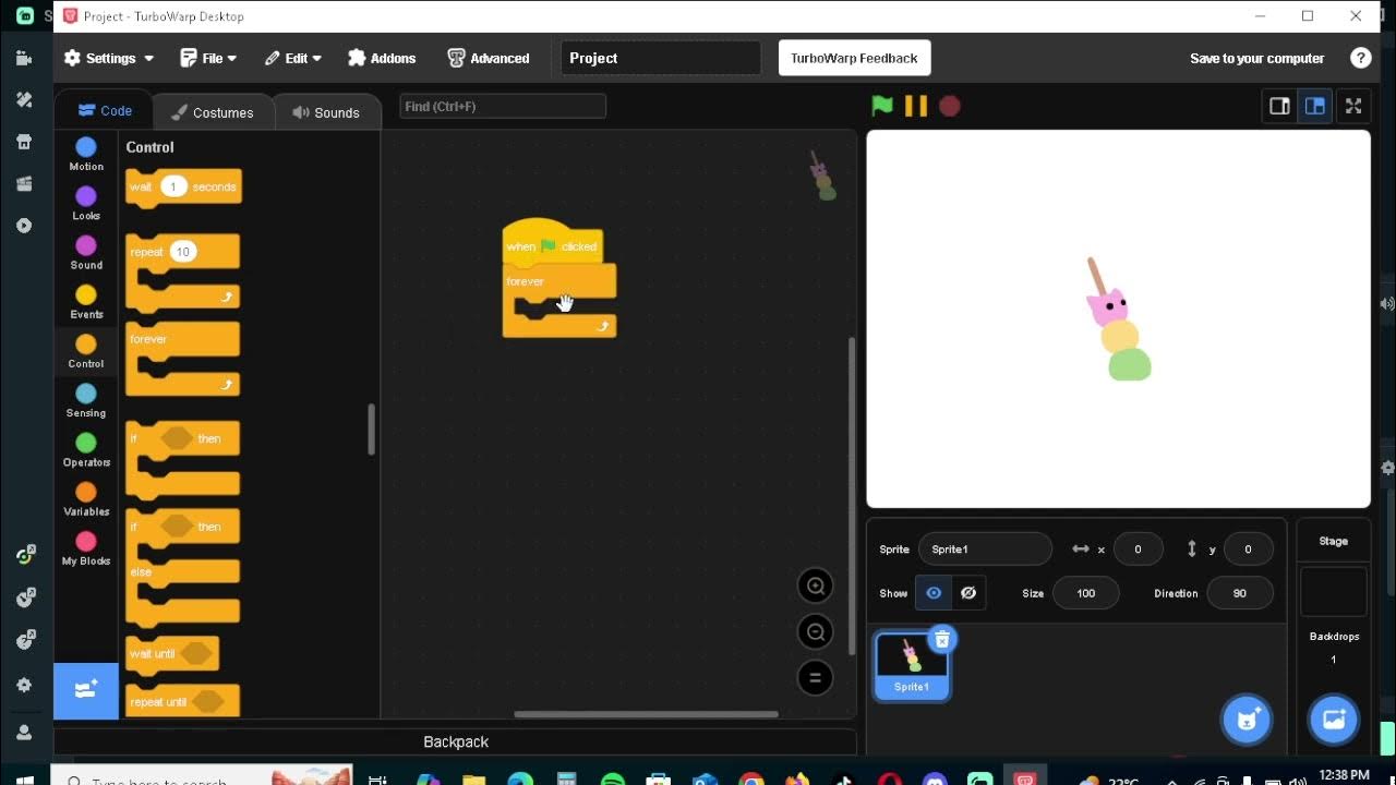 how to make you sprite follow your cursor #shorts #scratch - YouTube