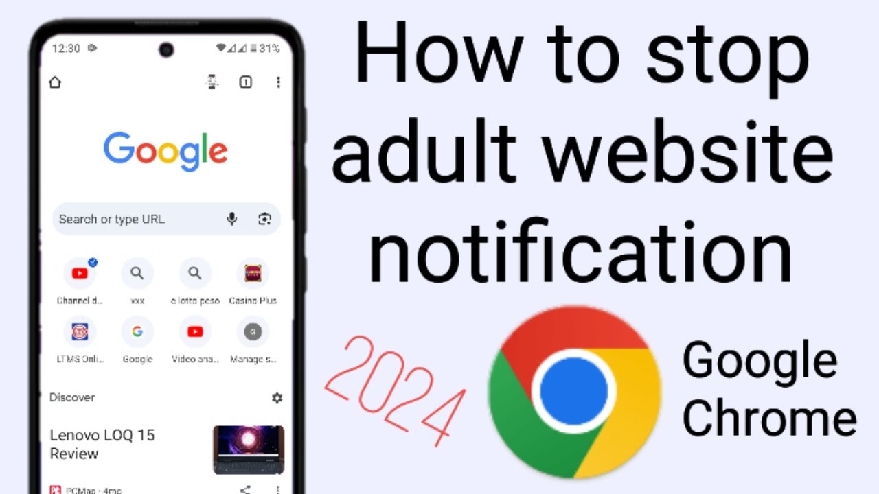 How to stop adult site notifications on Chrome on Android - YouTube
