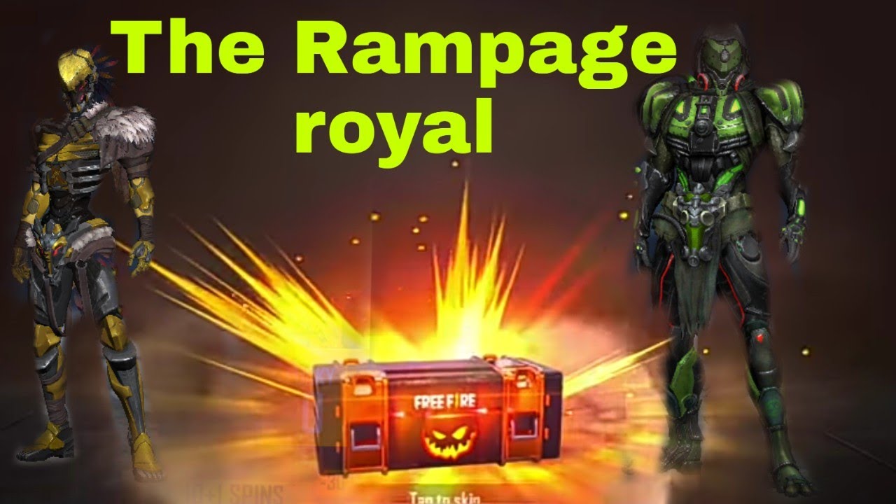 Free fire new Rampage Royal bundle - YouTube