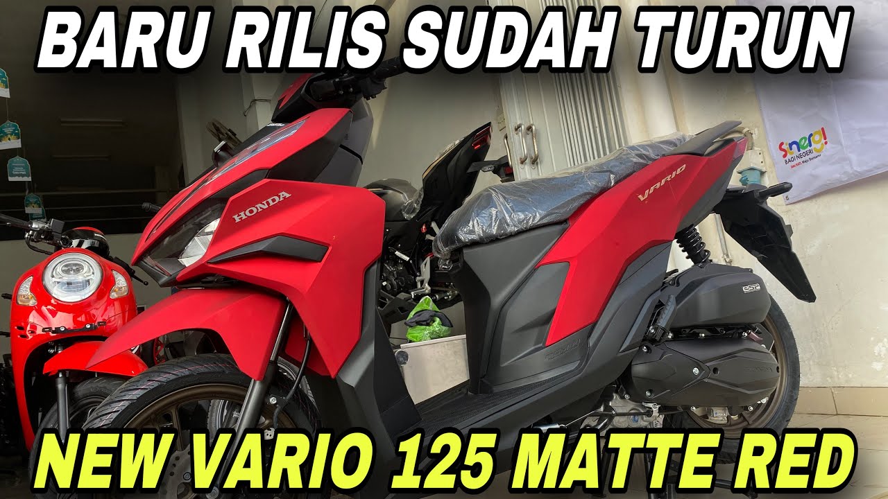 VARIO 125 TERBARU 2024 CBS ISS MATTE RED CALON PALING LARIS ‼️ - YouTube