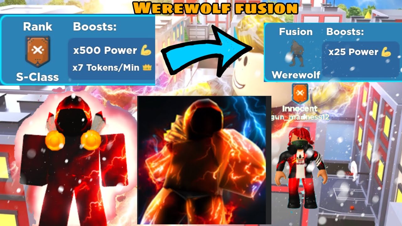 Getting werewolf rank in super power fighting simulator *Roblox getting ...