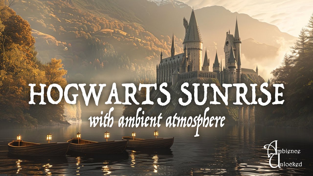 Hogwarts Sunrise w/ 2 hours atmosphere | No Music | ambience, nature ...