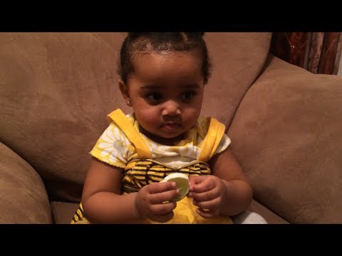 Habesha baby eating lemons for the first time - YouTube
