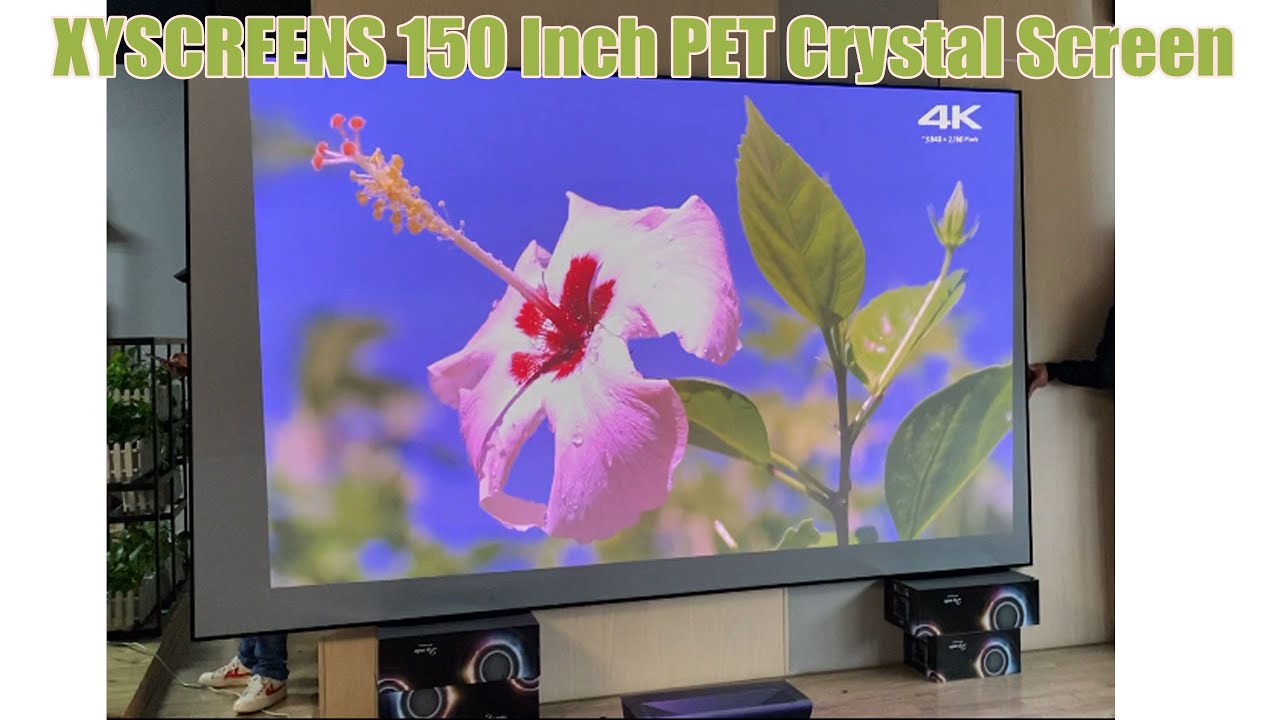 XYSCREENS 150 Inch PET Crystal Fixed Frame Screen with AWOL UST ...