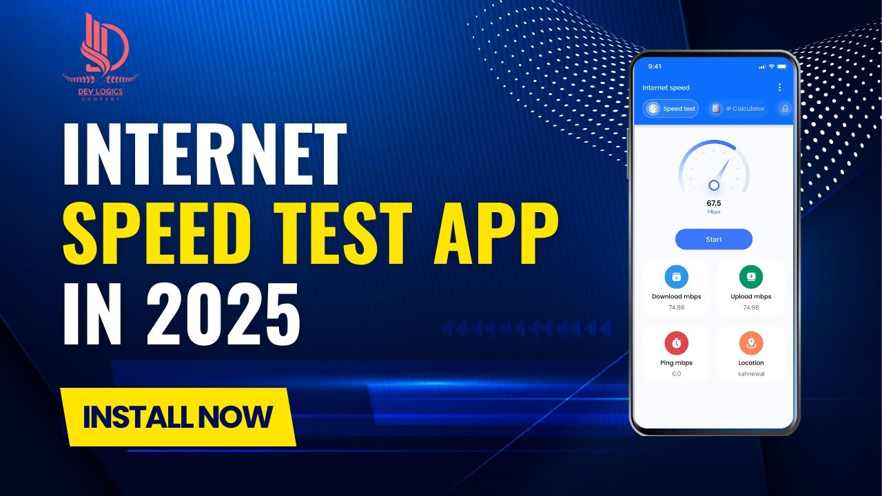 internet speed test app video - YouTube