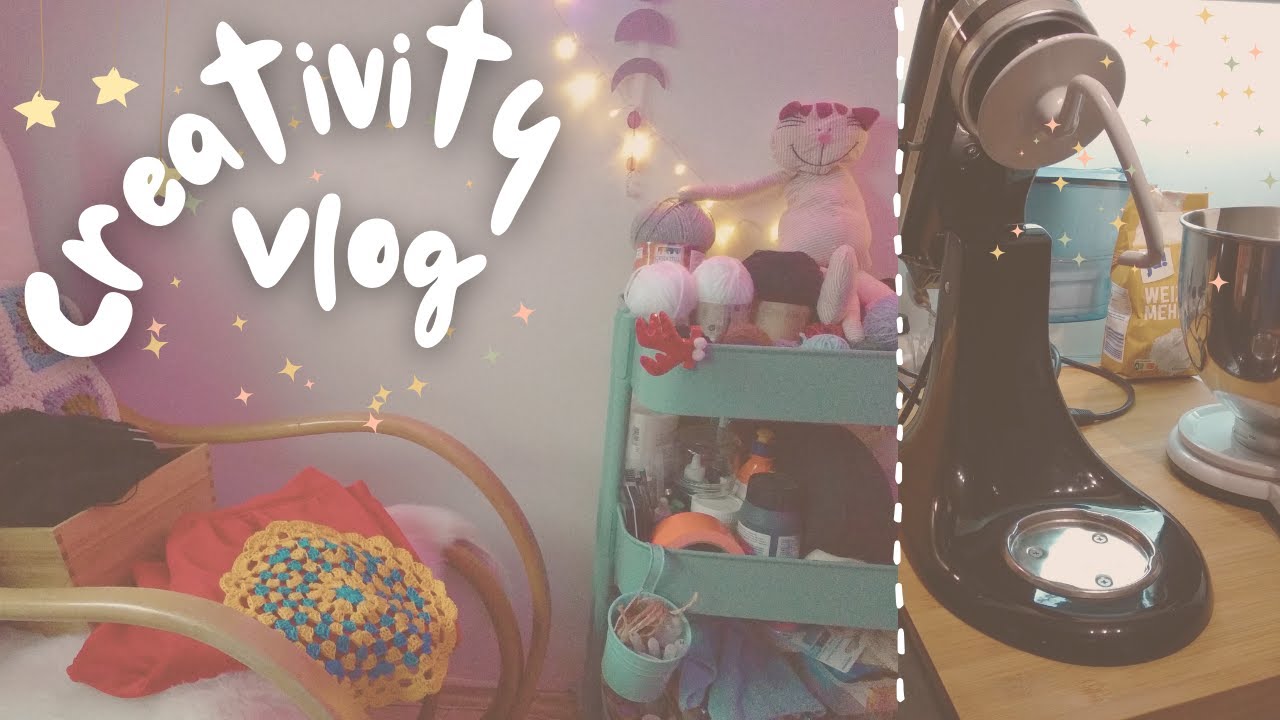 Creativity vlog: Knit, crochet, sewing, baking and cleaning. - YouTube