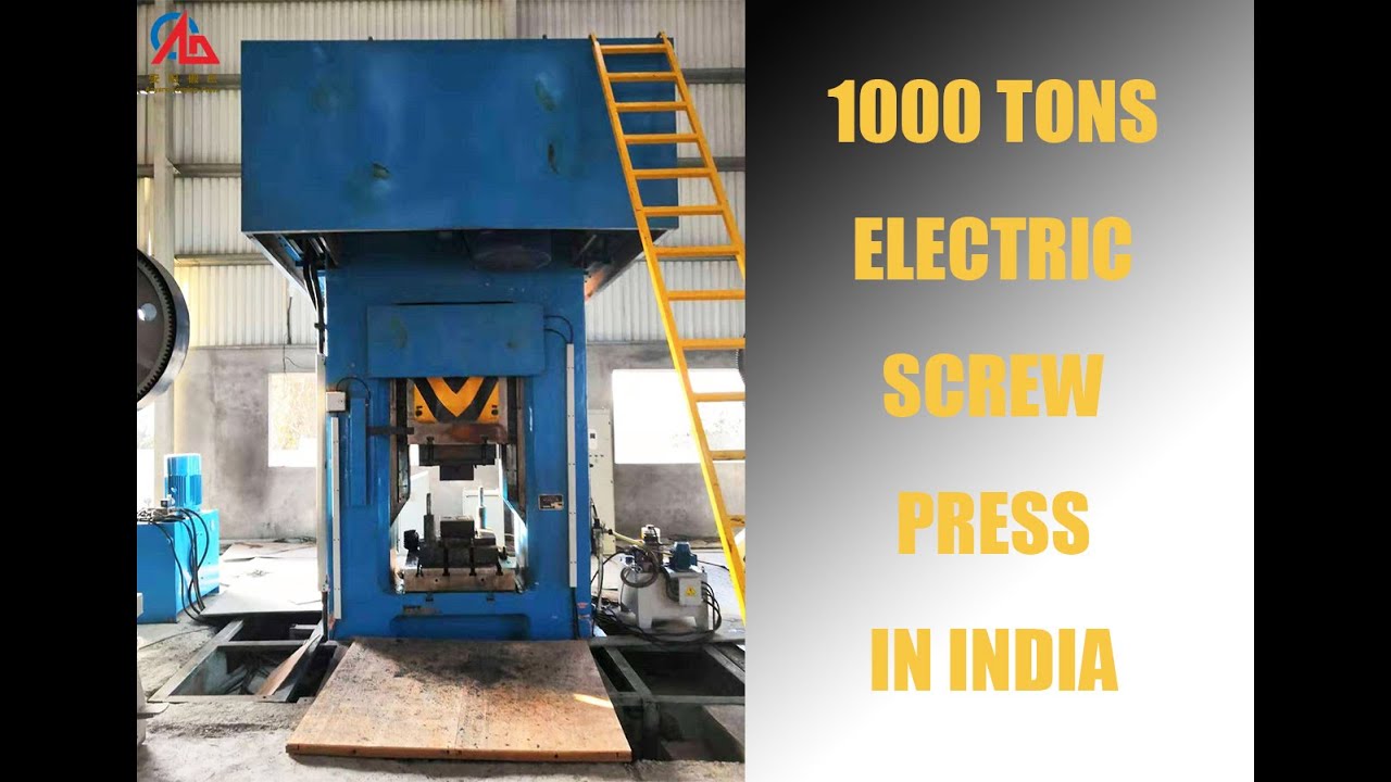 1000 tons electric screw forging press works in India - YouTube