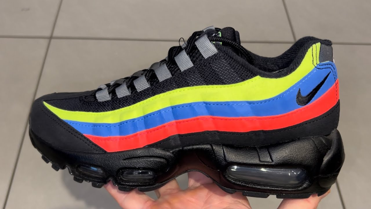Nike Air MAX 95 Black Neon Shoes - YouTube
