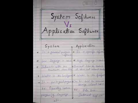 system software vs application software - YouTube