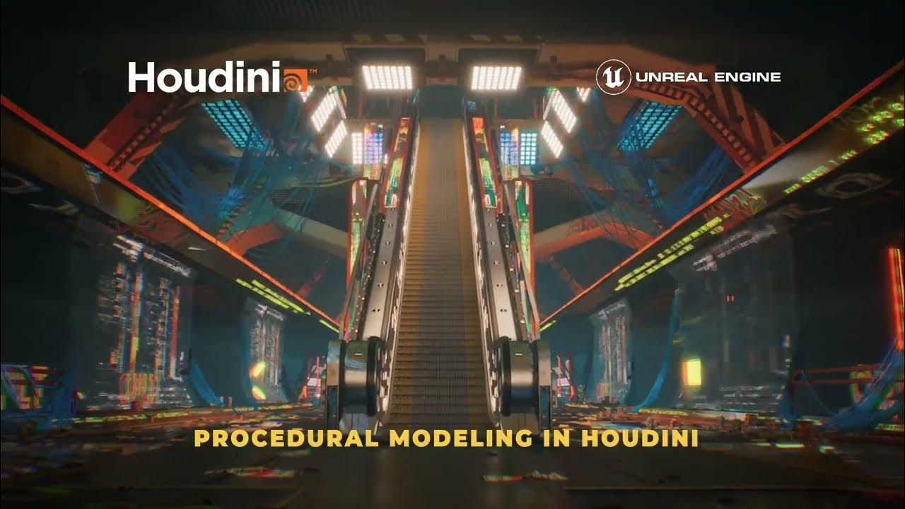 🔥15% OFF Discount Code: WFX15🔥Houdini Tutorial Procedural Modeling [escalator] - YouTube