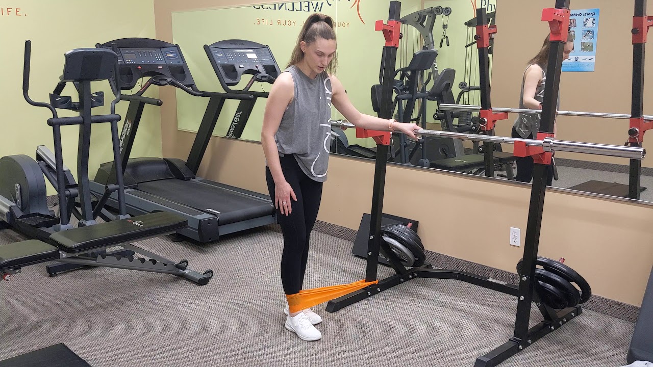 Banded Hip Abduction - YouTube