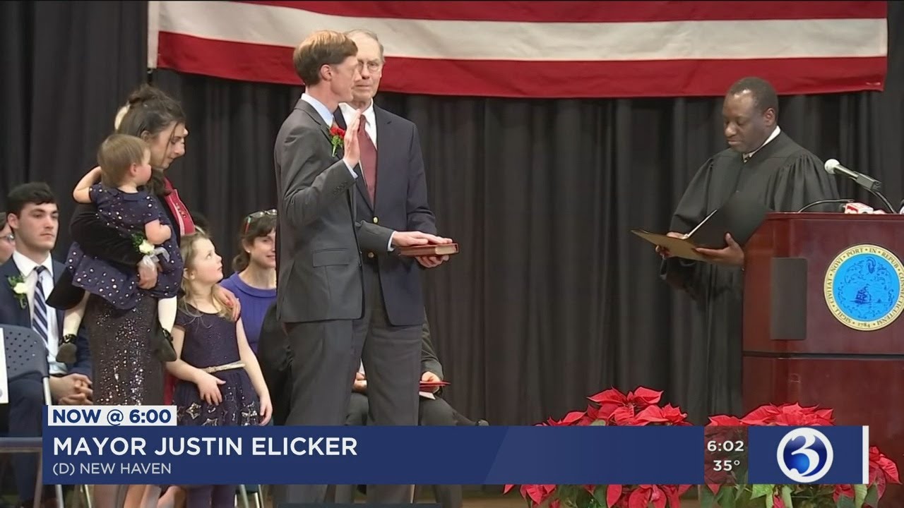 VIDEO: Justin Elicker takes office in New Haven - YouTube