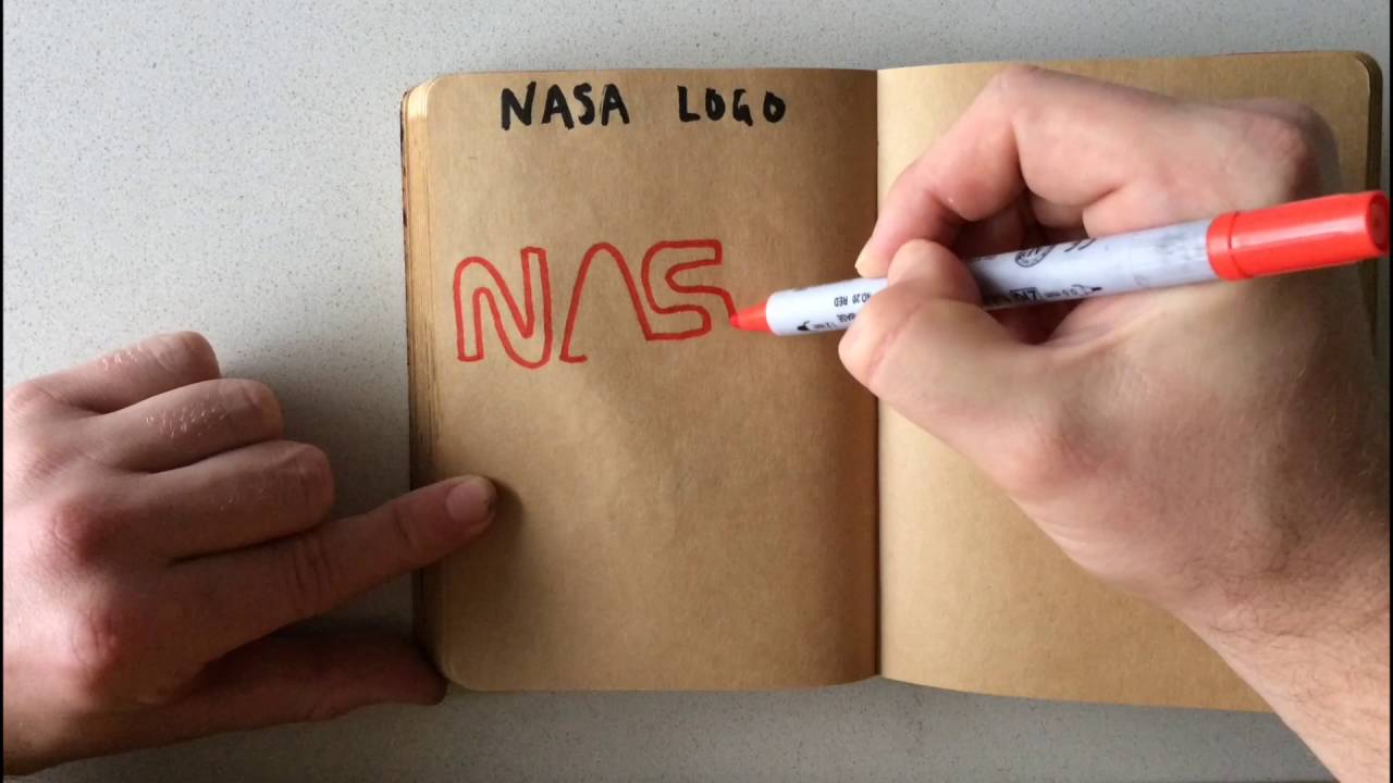 How to Draw a Nasa Logo - YouTube