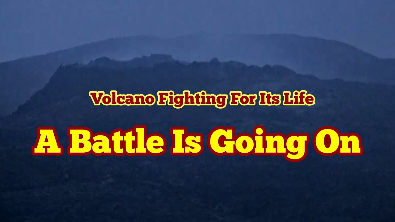 An Epic Battle/ Volcano Fighting For Its Life / Iceland Fagradalsfjall ...