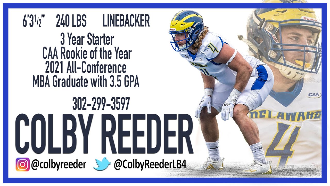 Colby Reeder, University of Delaware highlights - YouTube
