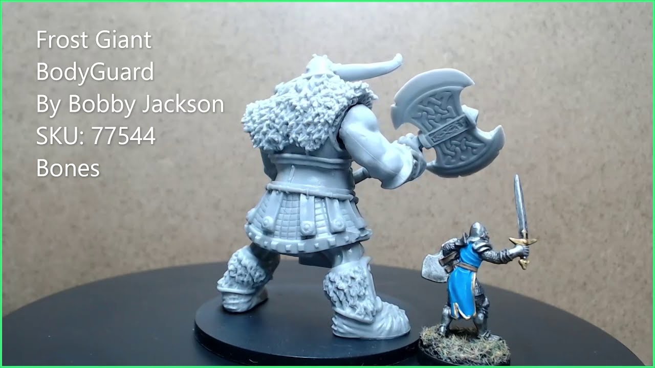 Reaper Miniatures, Frost Giant Bodyguard, 360 info & Size comparison ...