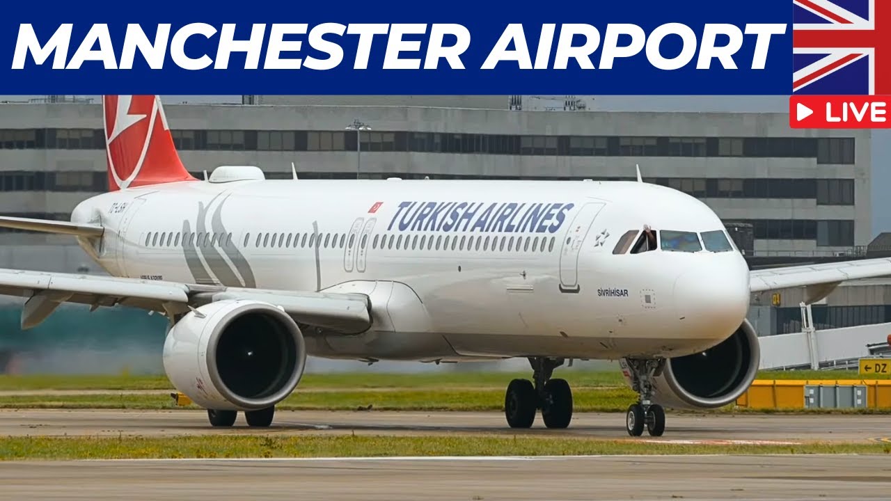 Manchester Airport - Live! | Amazing airliner action | Thur 8 Aug 24 ...