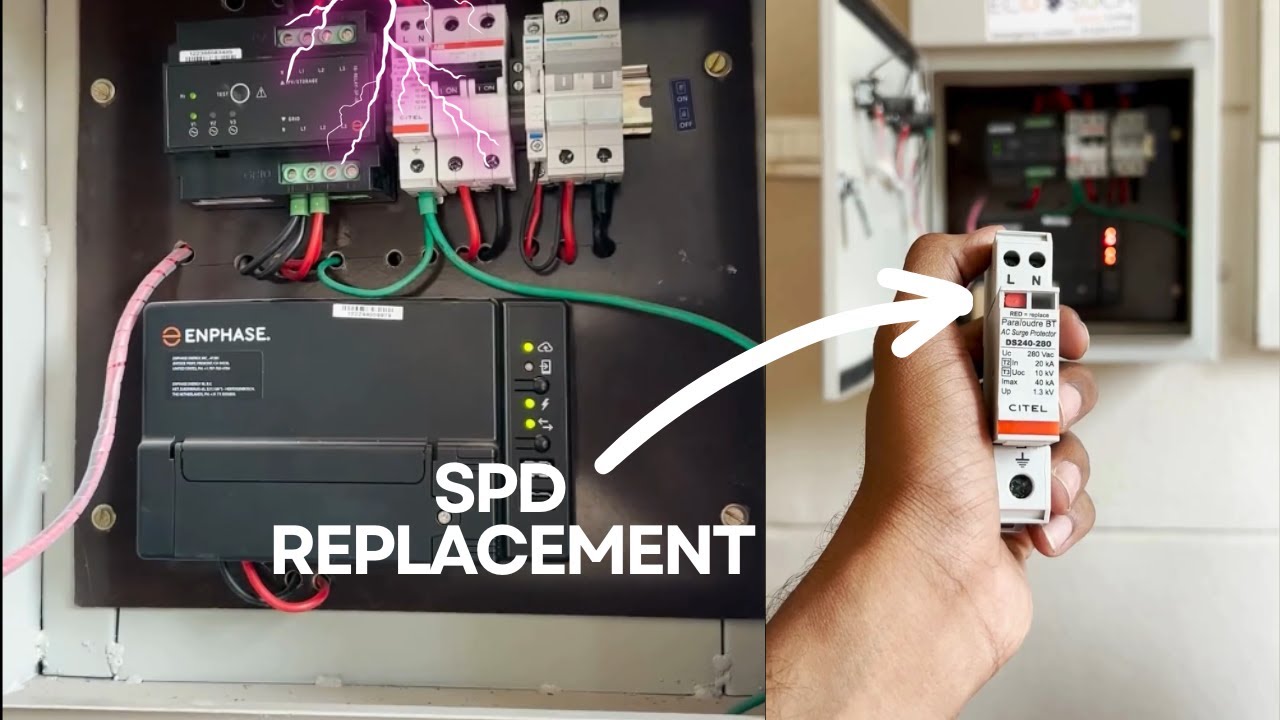 Surge Protection Device (SPD) Replacement by EcoSoch | SolarCare - YouTube