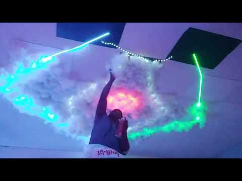 TECHO DE NUBES LED EN MI SALA CHILLIN - YouTube