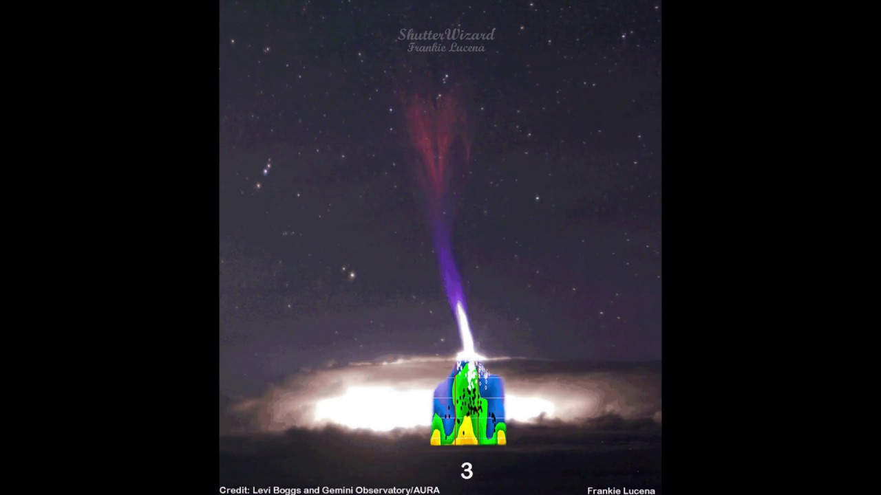 What Lies Beneath a Gigantic Jet Lightning Event? - YouTube