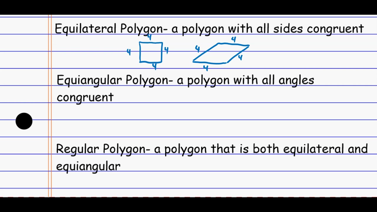 App Geo Equilateral, Equiangular, and Regular Polygons - YouTube