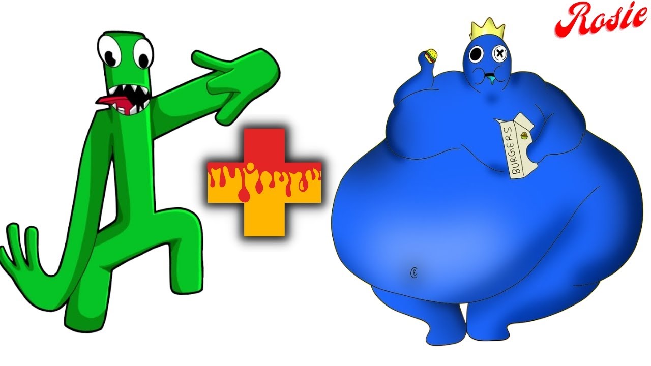 Green + Fat Blue = ??? | Poppy & Rainbow Friends Animation #rosie - YouTube