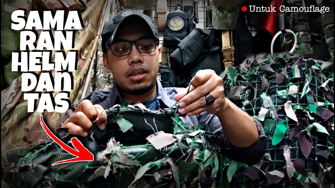 Samaran Helm dan Ransel, Camouflage Tentara Indonesia... - YouTube