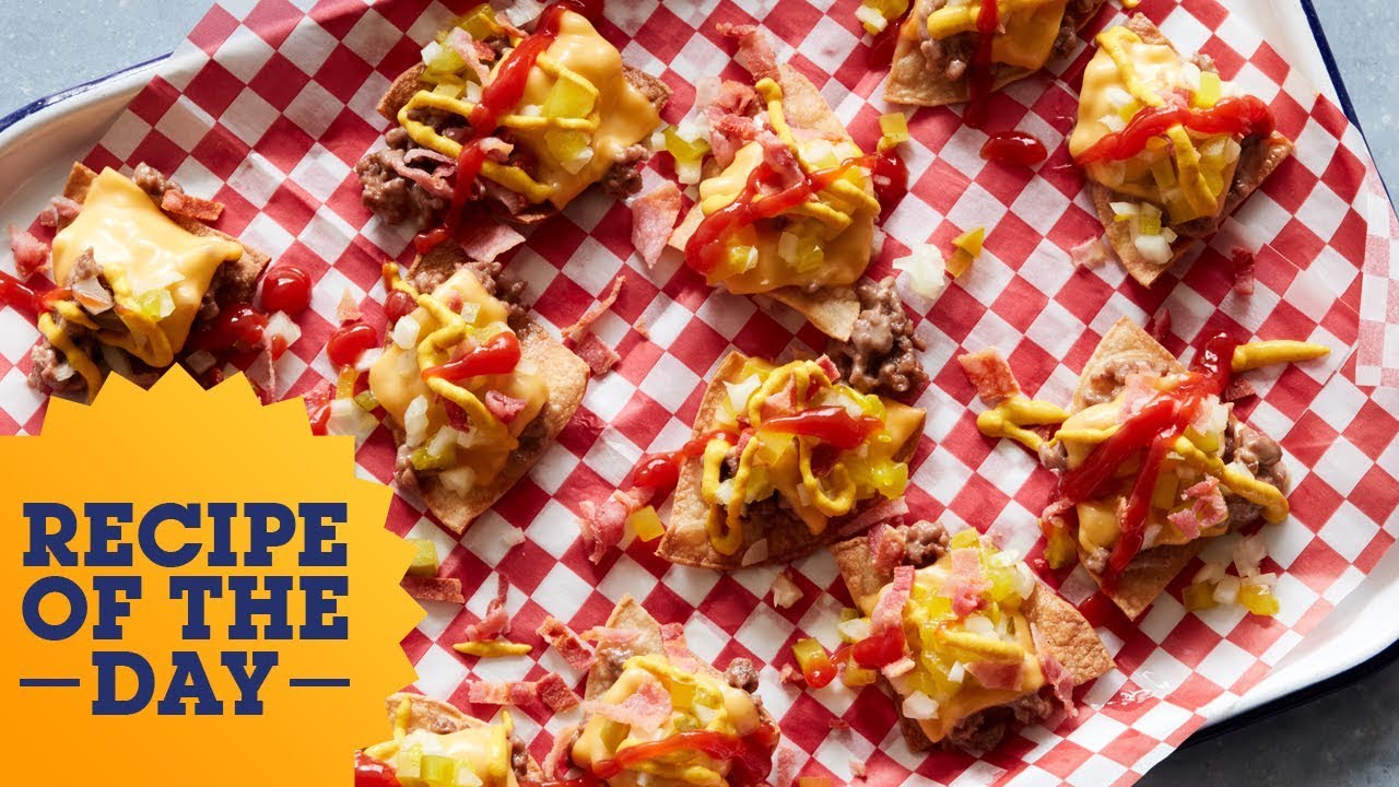 Recipe of the Day: Cheeseburger Nachos | Food Network - YouTube