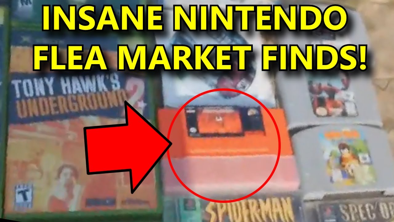 RARE NINTENDO FLEA MARKET GAME FINDS! - YouTube