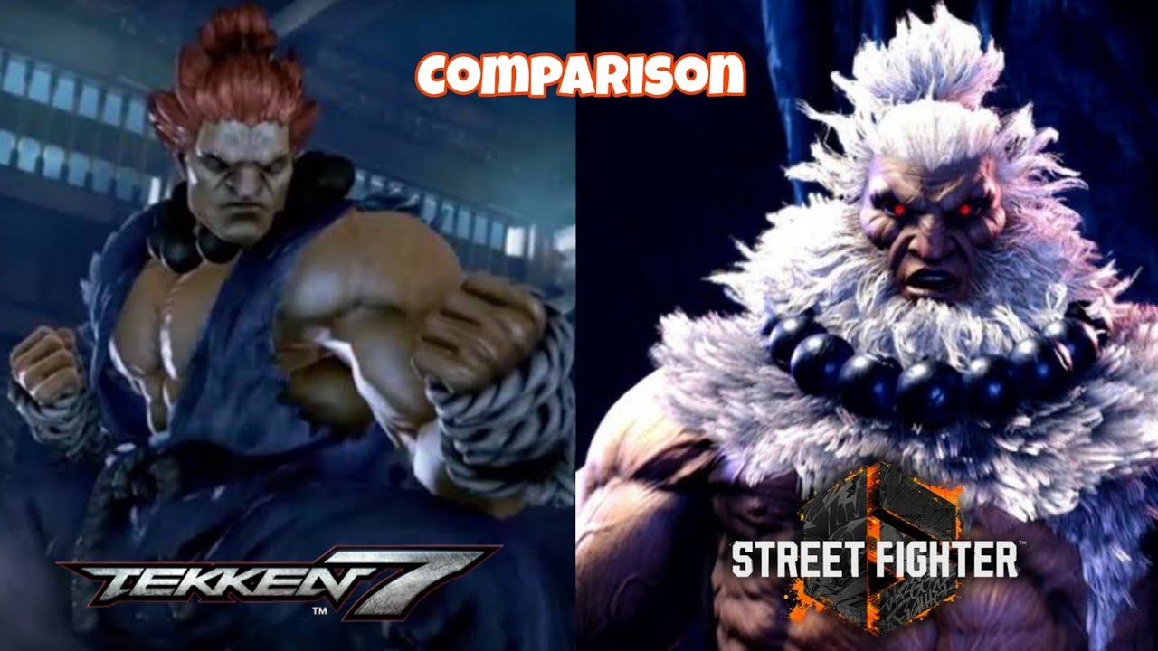 Akuma Complete Gameplay Comparison - Tekken7 vs SF6 - YouTube