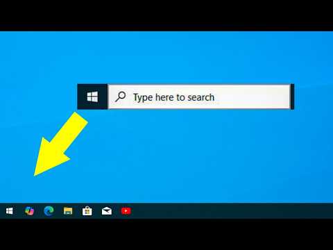 Search Box Missing From Taskbar - How To Fix - YouTube
