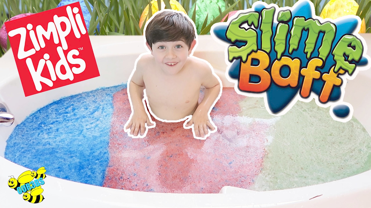 SLIME BATH BAFF CHALLENGE MAGIC CRAZY HOW TO MAKE A EASTER EGG SLIME ...