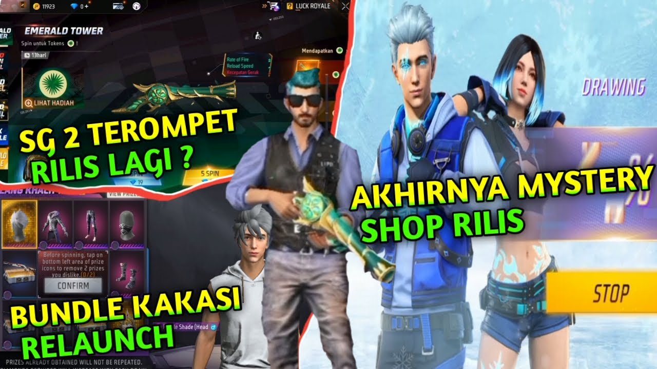 BOCORAN FF, SG 2 TEROMPET RELAUNCH, MYSTERY SHOP FIX RILIS, BUNDLE ...